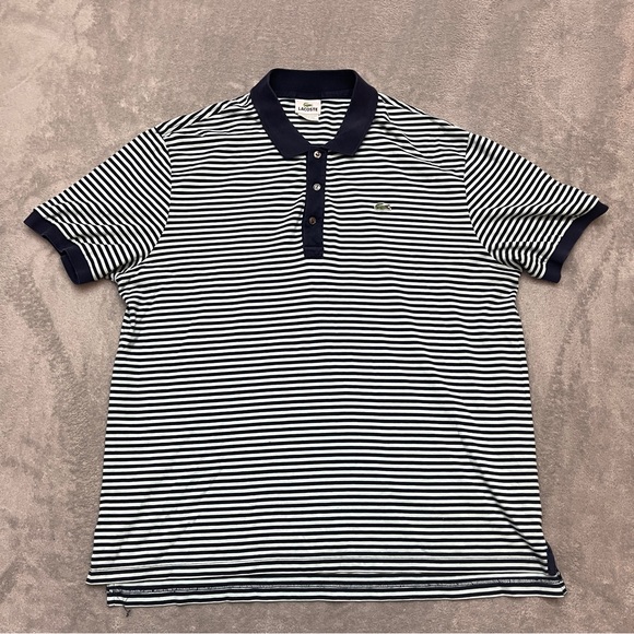 Lacoste | Shirts | Lacoste Sport Devanlay Mens Size 7 Navy Blue Green ...